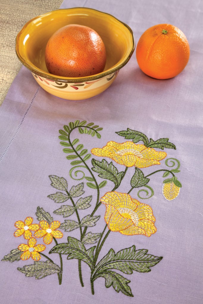 DIY Quick Machine Embroidery Wall Hanging