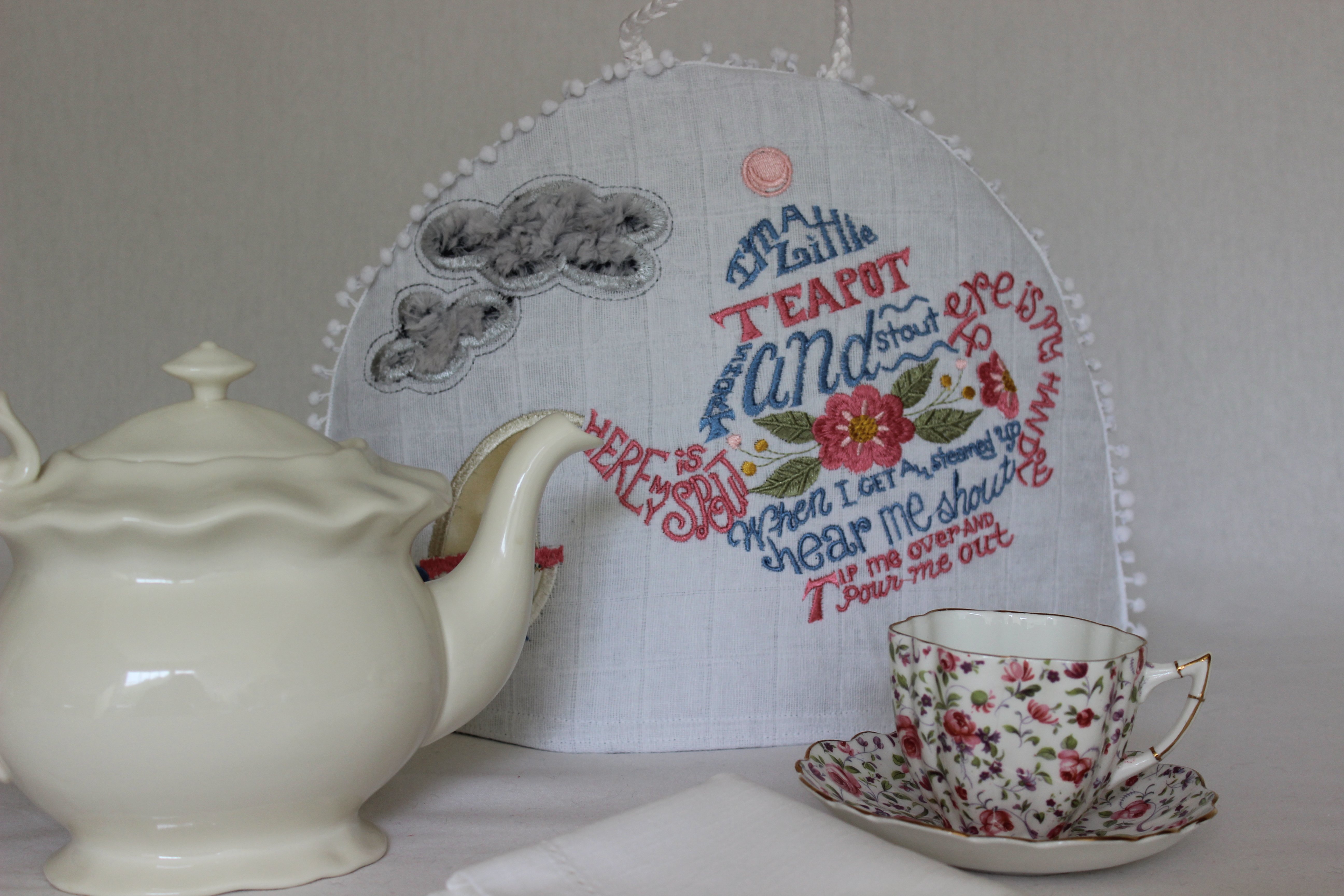 Pretty Tea Cozy Project With Machine Embroidery