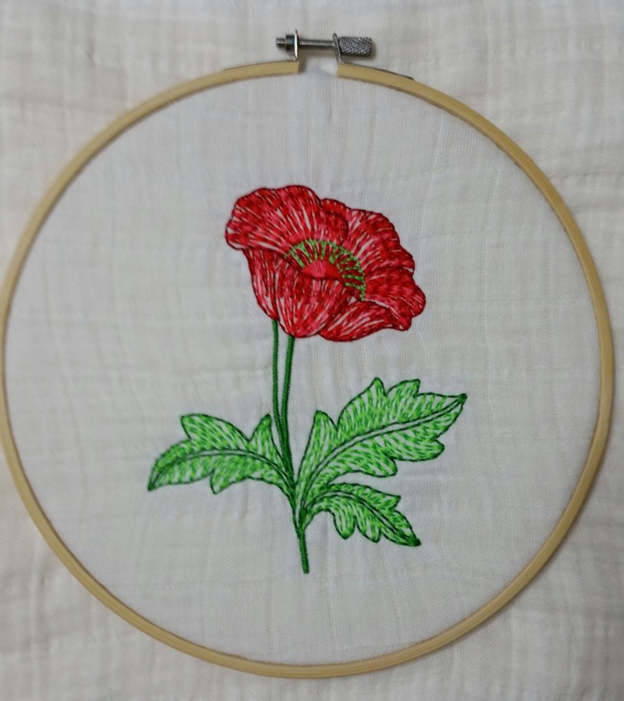 DIY Quick Machine Embroidery Wall Hanging