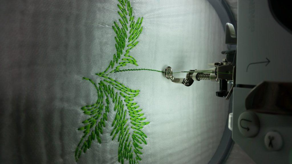 DIY Quick Machine Embroidery Wall Hanging