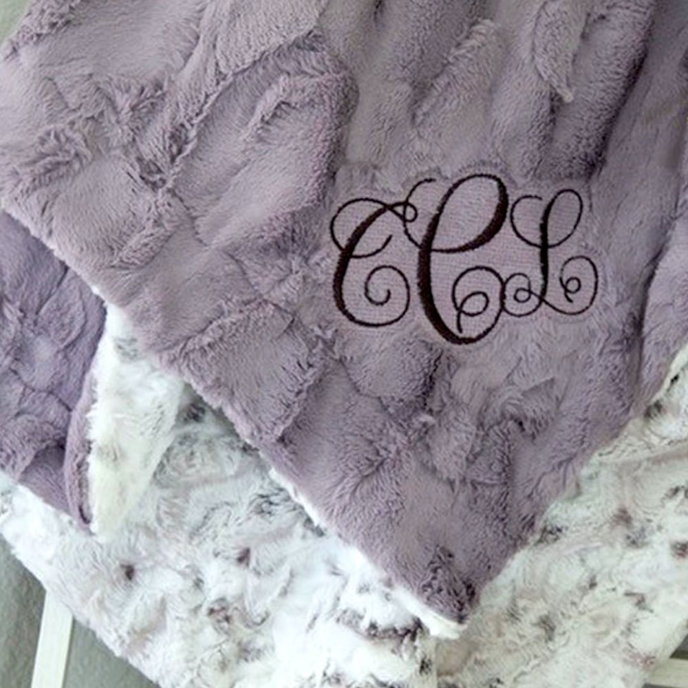 VIDEO: How to Embroider a Monogrammed Throw (& Free Pattern)
